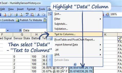 Exporting Humidity Sensor Data To Excel With Separate Temperature And Humidity Readings IOT Plus