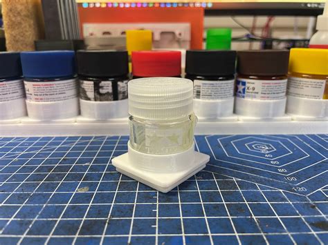 Gridfinity Tamiya And Glue Bottle 10ml Single Bottle Holder 3d Model