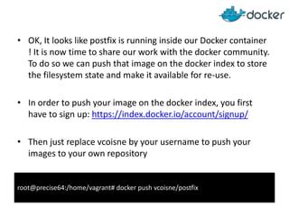 Installing And Running Postfix Within A Docker Container From The Command Line PPTX