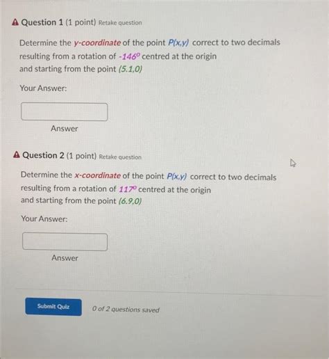 Solved A Question 1 (1 point) Retake question Determine the | Chegg.com