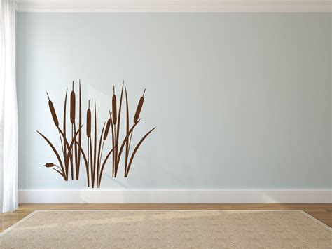 Reeds Wall Decal Long Grass Decal Grass Blades Nature Design Grass