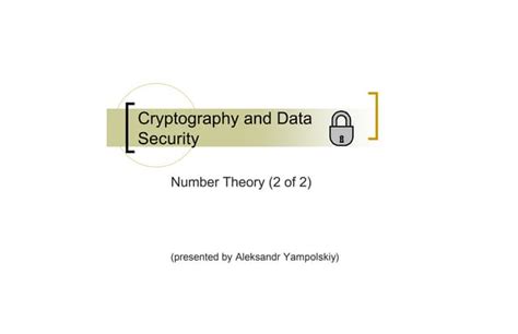 Number Theory Lecture Part 2 Pdf Science