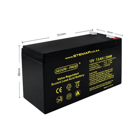 Securi Prod 12v 72ah Sla Battery Stemar Security Systems