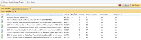 Mecm Check For All Updates That Are Required But Not Deploy Sql Query