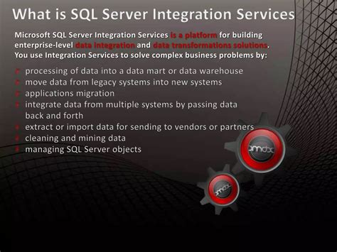 01 Architecture Of Integration Services Pptx Databases Computer Software And Applications