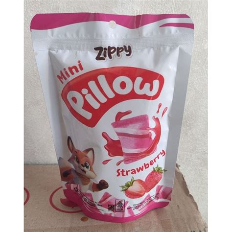 Jual Zippy Mini Pillow Strawberry Klepon Chocolate 30g Shopee Indonesia