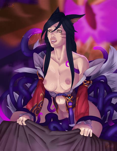Rule 34 Ahri Animal Ears Breasts Out Bulge Fox Fox Ears League Of