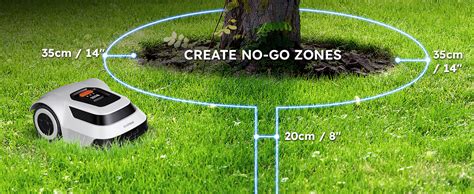 Amazon.com: ANTHBOT Robot Lawn Mower with Boundary Wire - for 1/4 Acre 300% Higher Efficiency of ...