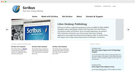 Desktop Publishing Software Examples