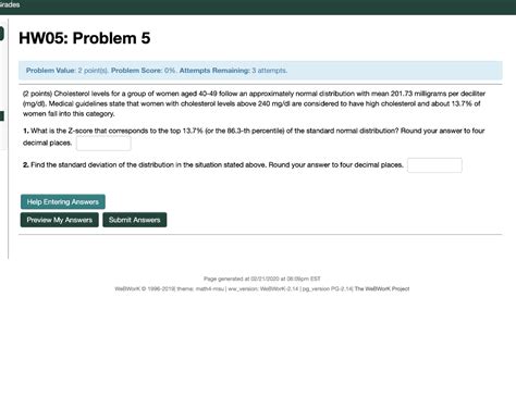 solved grades hw05 problem 5 problem value 2 point s
