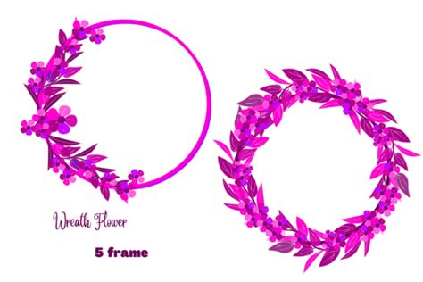 Floral Wreath Flower Frame Graphic By Justnaturephotoshop · Creative