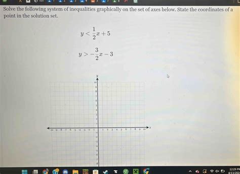 Solved Solve The Following System Of Inequalities Graphically On The