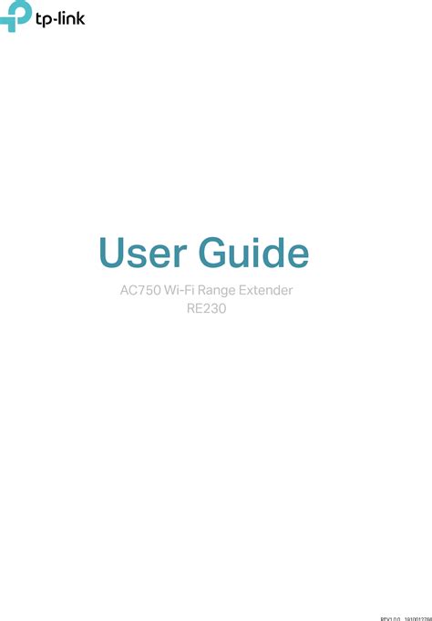 TP Link Technologies RE AC Wi Fi Range Extender User Manual