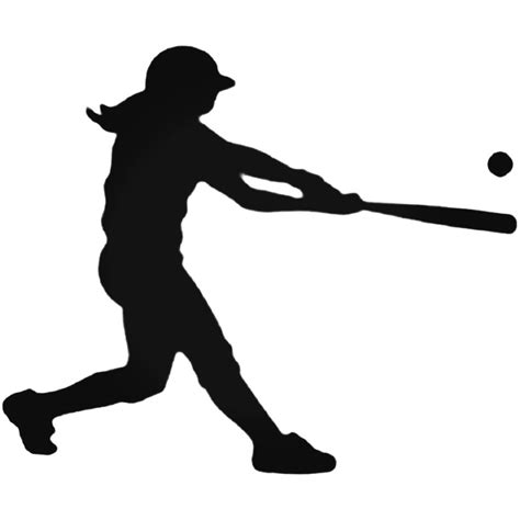 Softball Batter Silhouette At Getdrawings Free Download