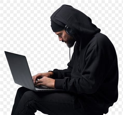 PNG Hacker Laptop Computer Sitting Premium PNG Rawpixel