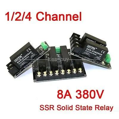V A Channel Solid State Relay Module Board OMRON SSR AVR High Low Level Trigger