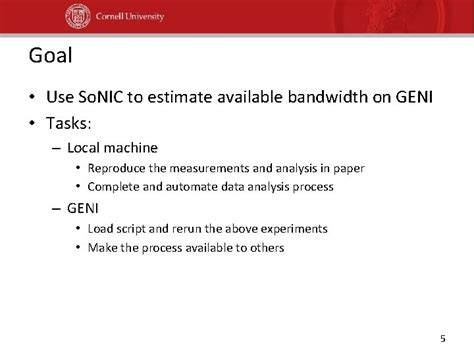 Network Analysis Available Bandwidth Estimation Using So Nic