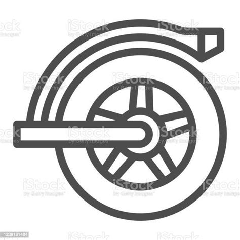 전기 스쿠터 라인 아이콘의 후륜 전기 운송 개념 흰색 배경에 머드 가드 휠 벡터 기호 모바일 개념 및 웹 디자인을위한 윤곽 스타일 아이콘 벡터 그래픽 10에 대한 스톡 벡터