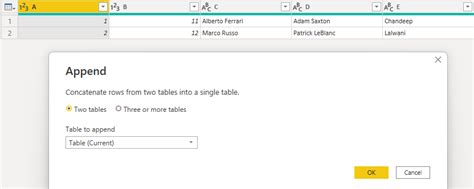How Can I Append The Data In Column A To The Data Microsoft Fabric Community