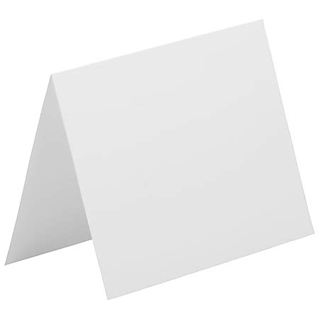 Jam Paper Fold Over Cards A6 4 58 X 6 14 Strathmore Bright White Pack