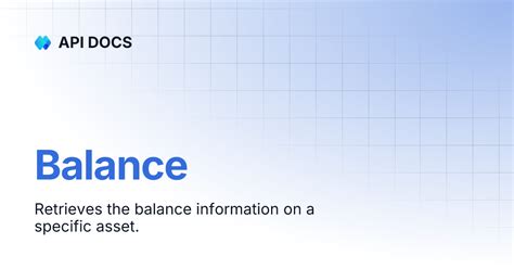 Balance Api Docs
