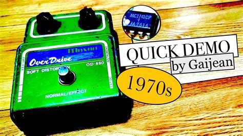 1970s Maxon Od 880 Soft Distortion Od880 Mc1741cp Op Amp Version Ibanez
