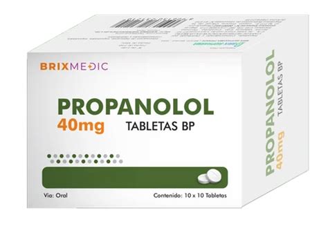 Propanolol 40 Mg Bp Tablet At ₹ 36strip In Mumbai Id 2856284818591