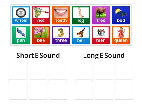 Short E Long E Sound Group Sort