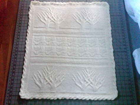 WildKnitter Baby Tree Of Life Throw Done