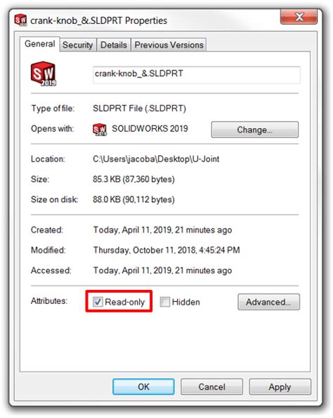 Managing Read Only Access In Solidworks