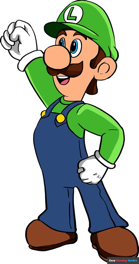 How To Draw Luigi From Super Mario Bros Spongebob Squarepants Drawing