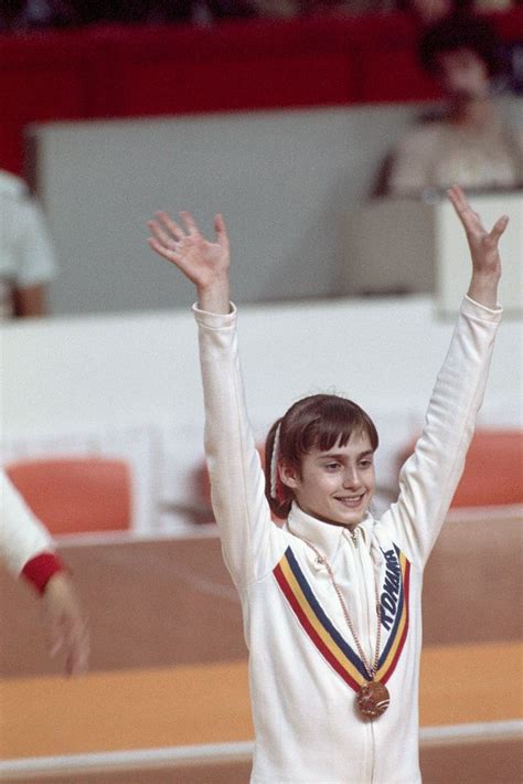Nadia Comaneci 10 10 Five Time Olympic Gold Medallist Nadia Comaneci