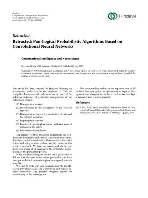 Pdf Retracted Pan Logical Probabilistic Algorithms Based On