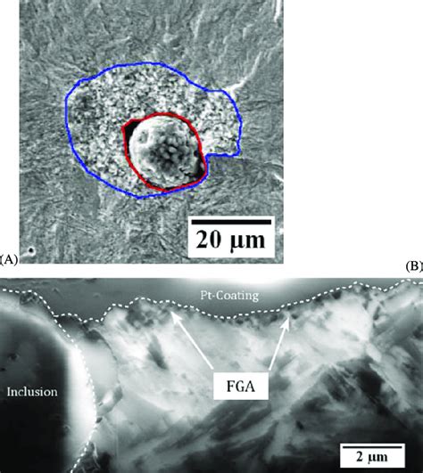 Sem Analysis Of Internal Crack Initiation A Fracture Surface Showing