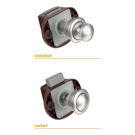 Concealed Push Knob Lock Small Us Futaba Inc