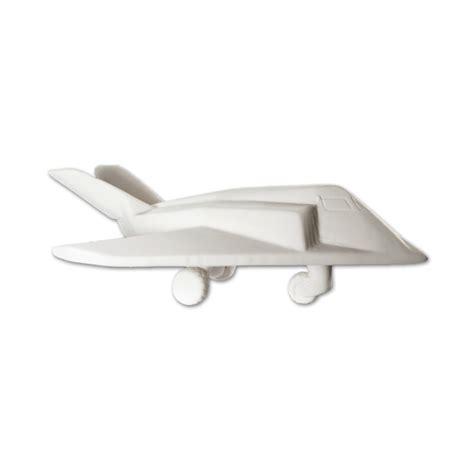 Ceramic Bisque Stealth Fighter 8pc
