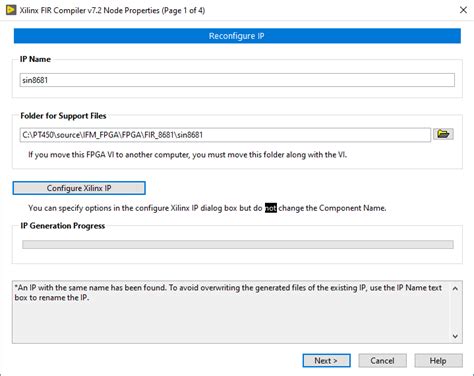 Xilinx Fir Compiler Node Creates Long File Names Ni Community