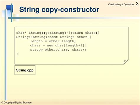 Ppt Programming Techniques Copy Constructors And Operator Overloading Powerpoint Presentation