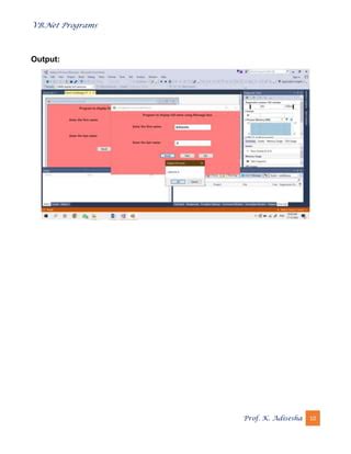 VB Net Lab Pdf