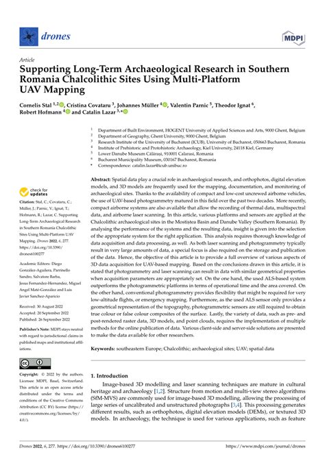 Pdf Supporting Long Term Archaeological Research In Southern Romania Chalcolithic Sites Using