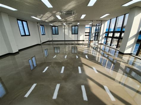 기업체 신축빌딩 사무실바닥인테리어 150평 구미에폭시 셀프레벨링 빈티지바닥 에폭시라이닝 투명에폭시 시공 가격 노블콘 네이버 블로그