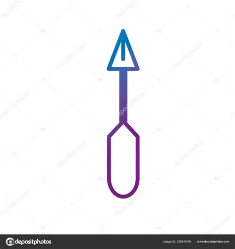 line graphic arrow element pointer style vector illustration stock vector image by ©stockgiu