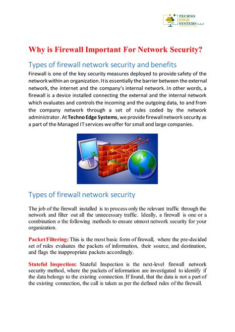 Why Is Firewall Important For Network Security Pdf