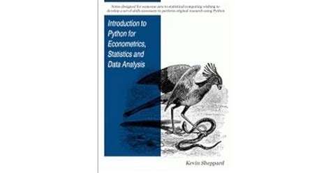 introduction to python for econometrics statistics and data analysis