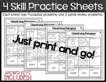 Classifying Polygons Worksheets By Shelly Rees TpT