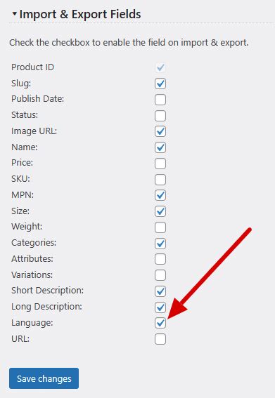 set product language with a csv file implecode