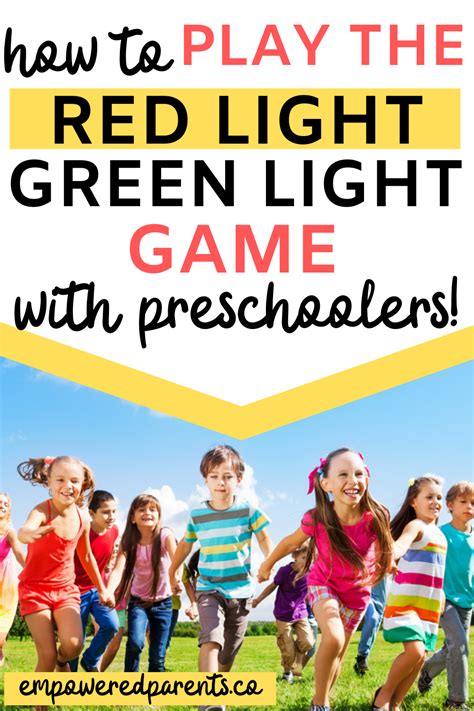How To Play The Red Light Green Light Game With Preschoolers
