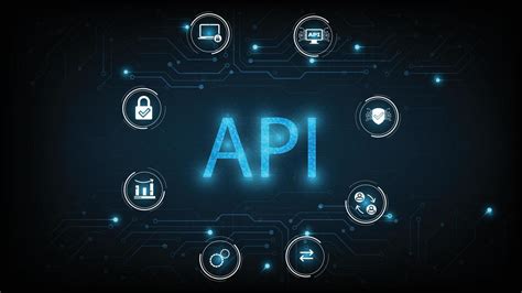 Application Programming Interface Api On Blue Background Software