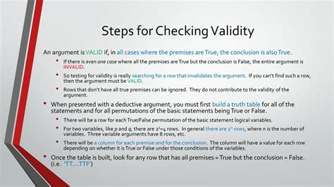 Deductive Arguments Checking For Validity Ppt Download