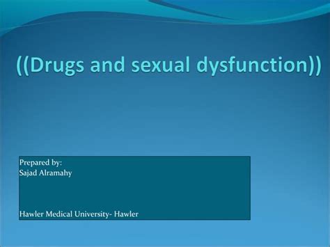 Sexual Dysfunction Ppt